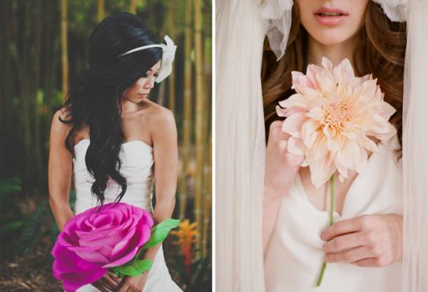 Striking Single-Flower Bouquets - Wedding Fanatic