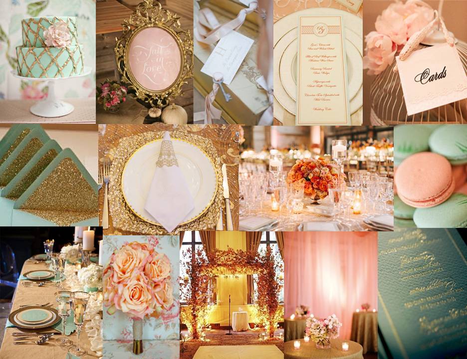 Mint and Gold Wedding Color Palette - Wedding Fanatic