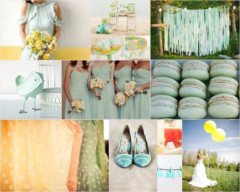 Mint and Gold Wedding Color Palette - Wedding Fanatic