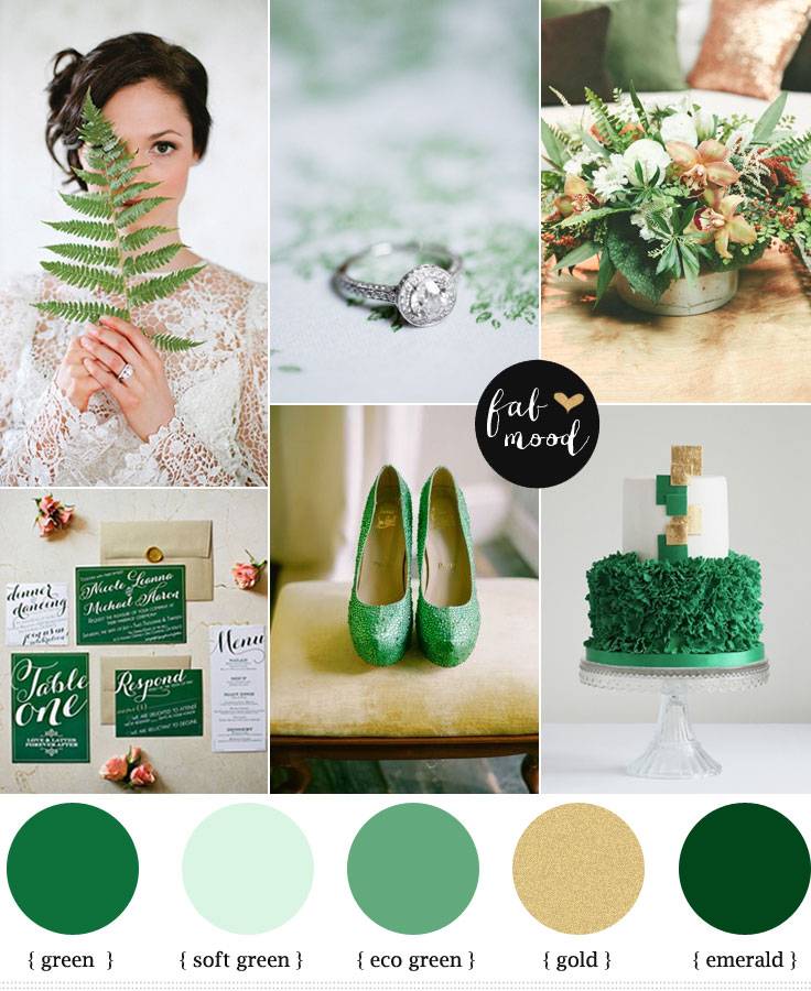 Mint and Gold Wedding Color Palette - Wedding Fanatic
