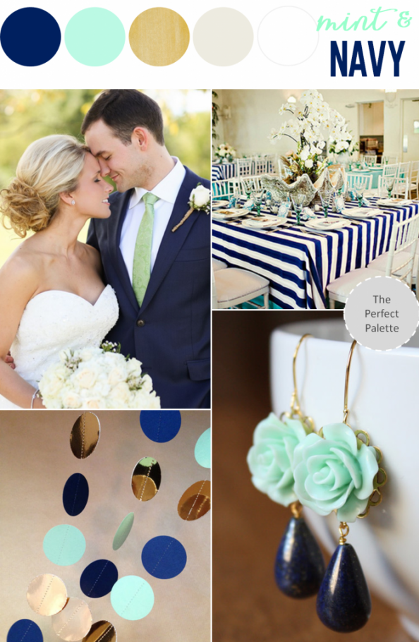 Mint and Gold Wedding Color Palette - Wedding Fanatic