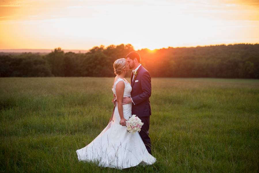 Farm Rustic with the Perfect Sunset - Wedding Fanatic