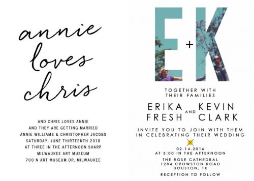 4 Elegant Ways To Customize Your Basic Invite Wedding Invitations ...