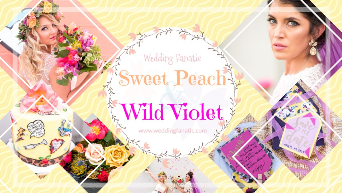 Sweet Peach and Wild Violet Styled Bridal - Wedding Fanatic