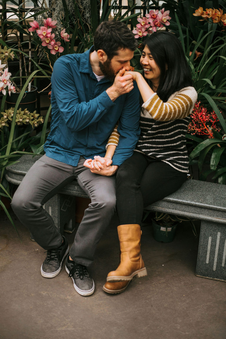 Engagement Shoot At The Rawlings Conservatory - Wedding Fanatic